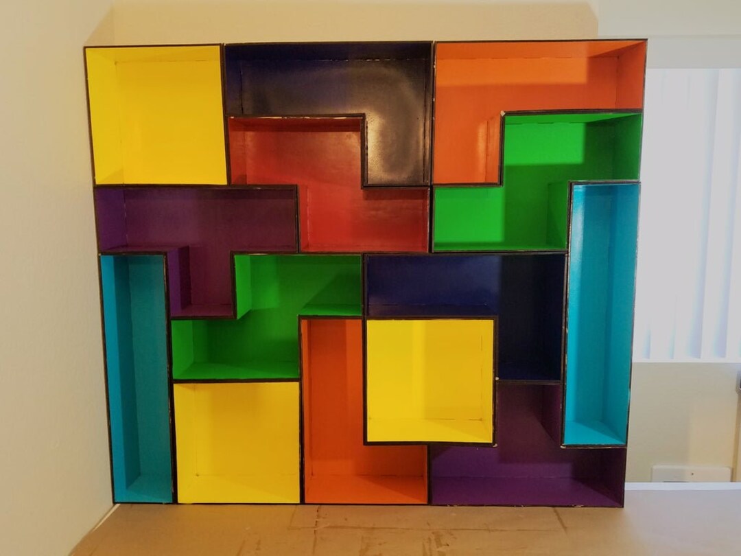Tetris Shelves Digital File for Laser and CNC | DXF SVG Eps Ai | Laser ...