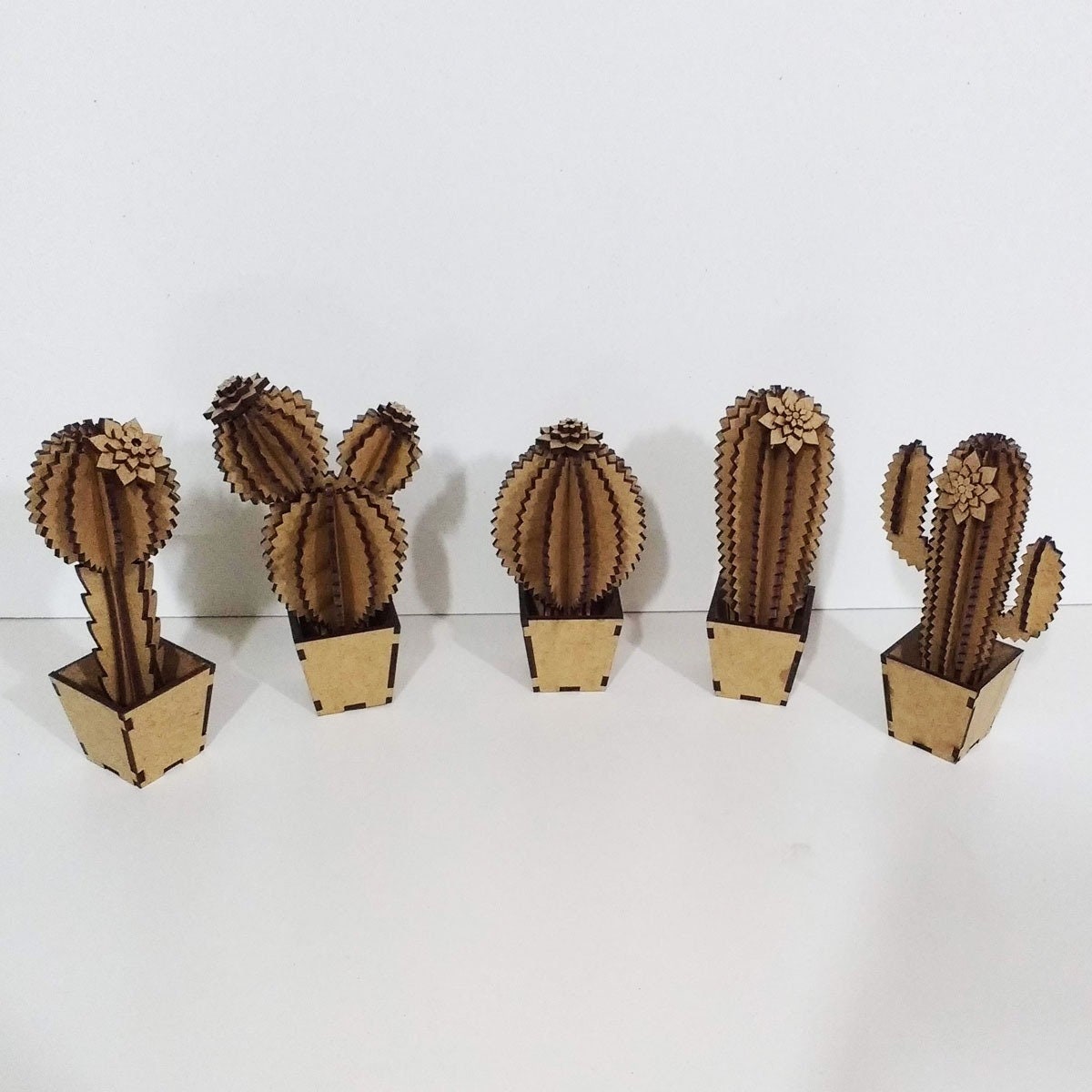 Cactus Digital File for Laser and CNC 3mm Wood | CDR SVG Dxf Ai | Art ...