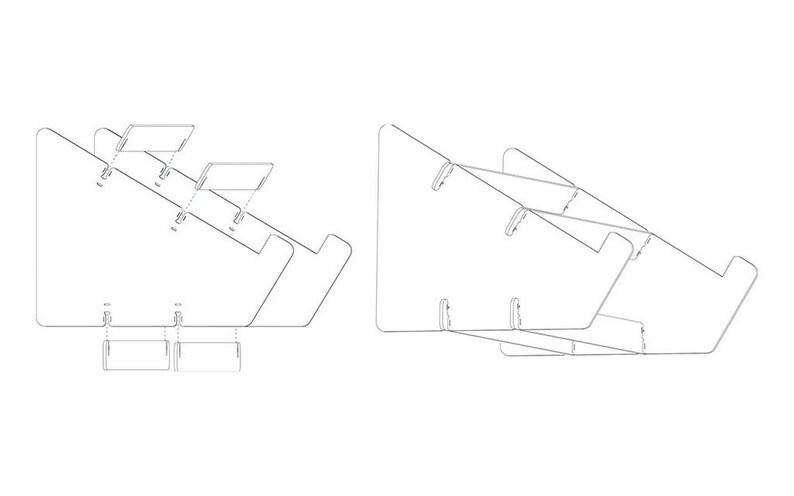 Laptop Stand Digital File for Laser and CNC Ai Laser Cut | Etsy