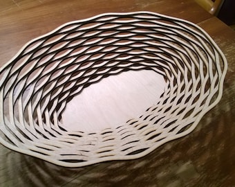 Overlap Bowl Digital File for Laser and CNC DXF SVG Dwg Eps | Etsy Canada