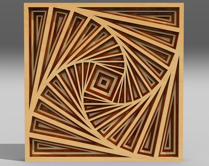 Landscape Multi Layers Digital File for Laser and CNC | Ai Dxf Svg Eps ...