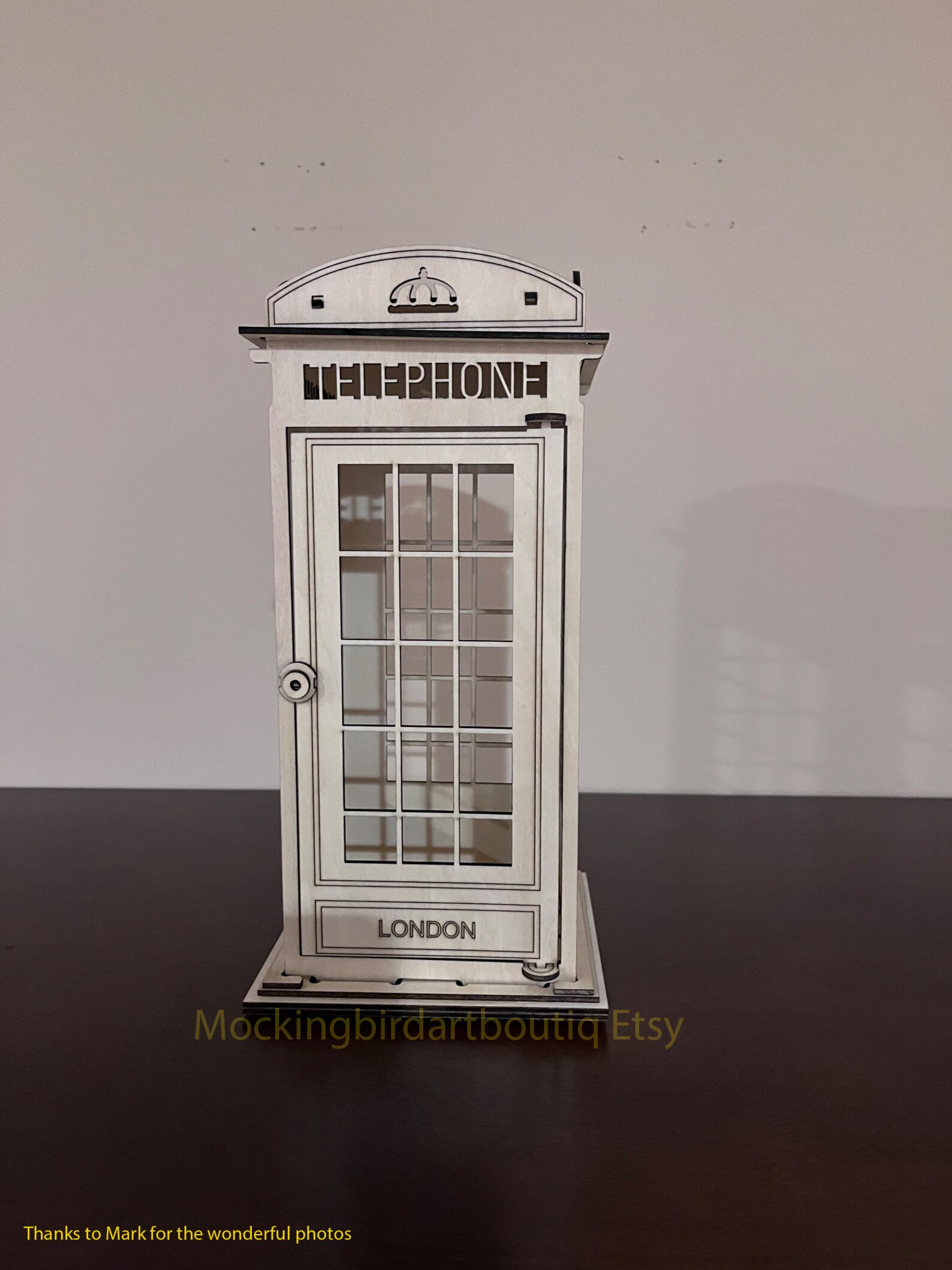 London Phone Booth 3mm Digital File for Laser and CNC | DXF SVG Ai Pdf ...
