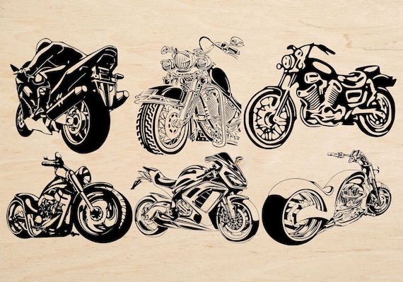 Motorbike Digital File for Laser and CNC Ai Svg Dxf Dwg Eps | Etsy