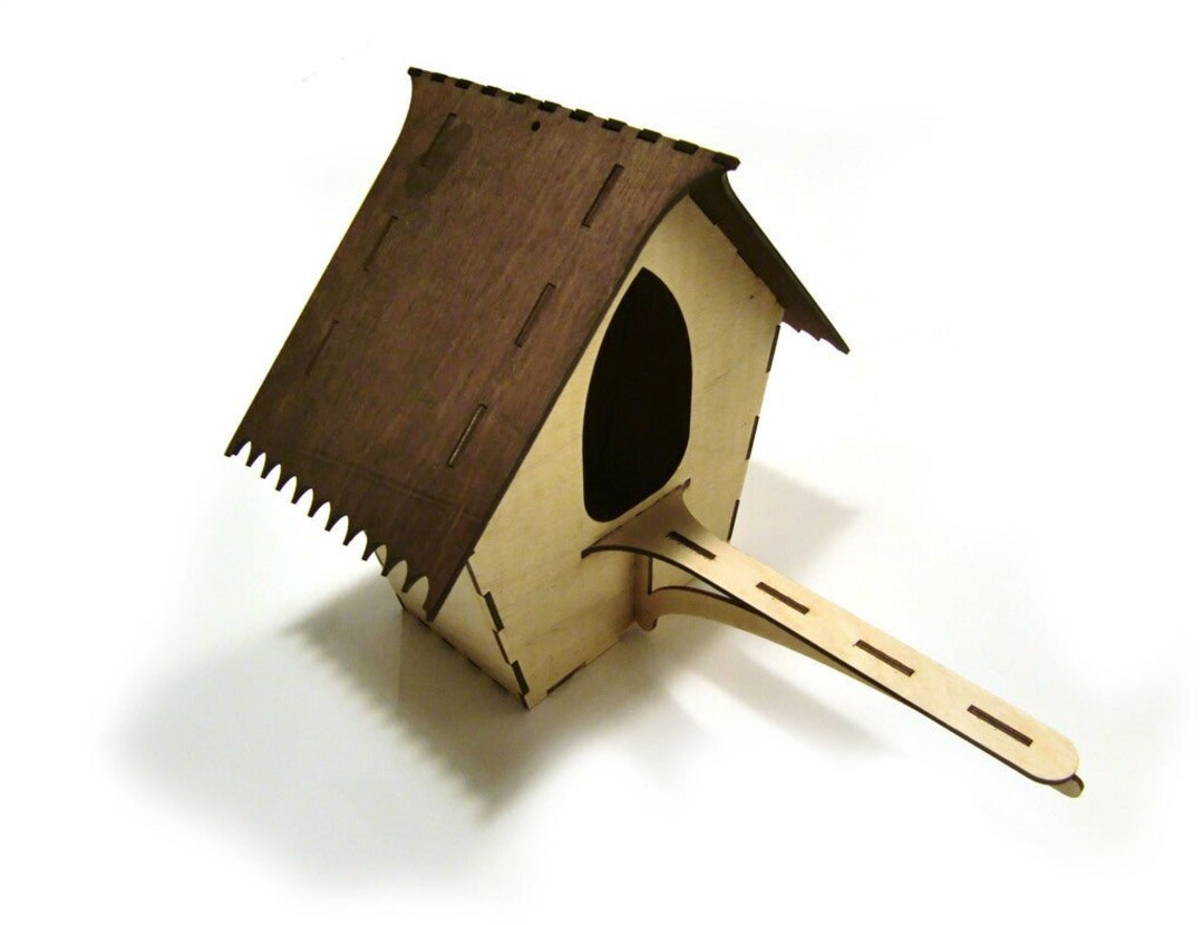 Bird House 3mm Digital File for Laser and CNC | DXF | Laser Cut Files ...