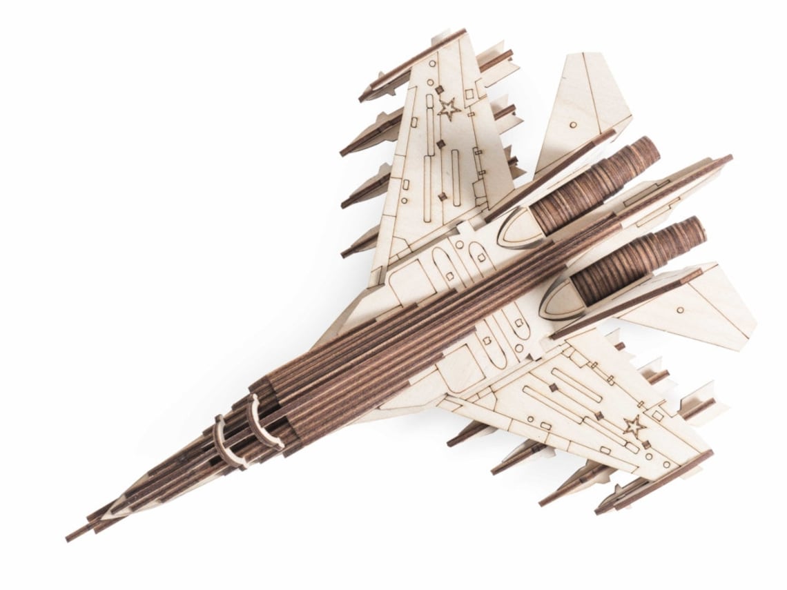 Plane Fighter Digital File for Laser and CNC | CDR SVG | Laser Cut ...