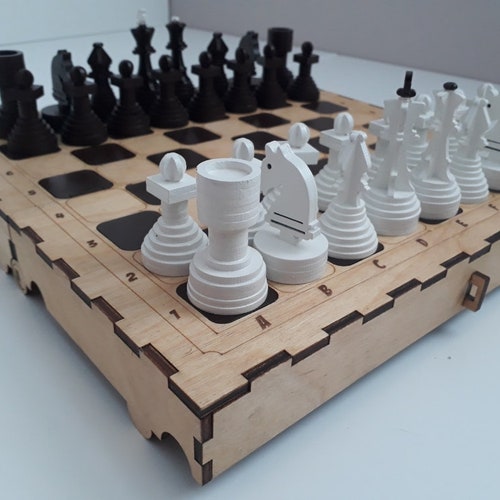 Laser Cut Vector Files SVG CNC Chess Svg Chess Cnc Chess - Etsy
