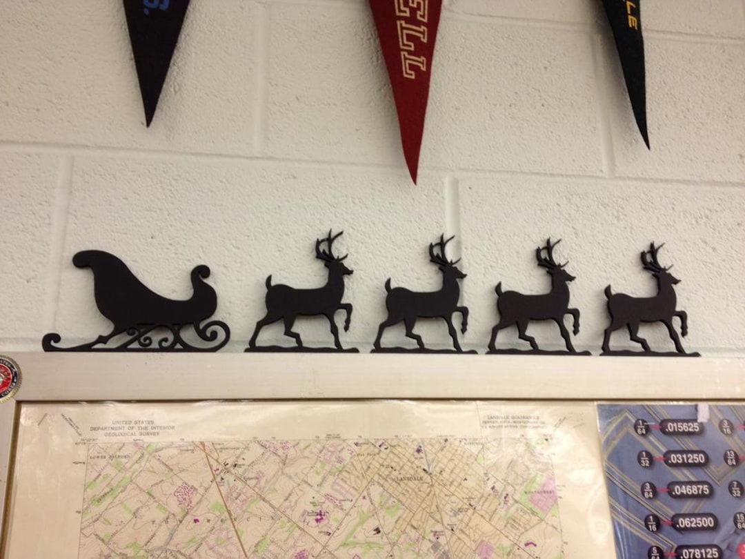 Christmas Santa Sleigh Decor Digital File for Laser and CNC | Dxf Ai ...