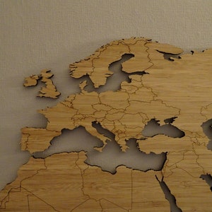 Globe Map Digital File for Laser and CNC | SVG DXF Eps Pdf Dwg | Laser ...