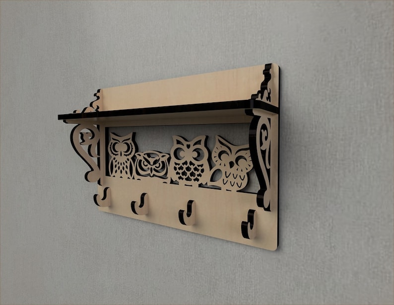 Wall Mount 6mm Digital File for Laser and CNC CDR Laser - Etsy