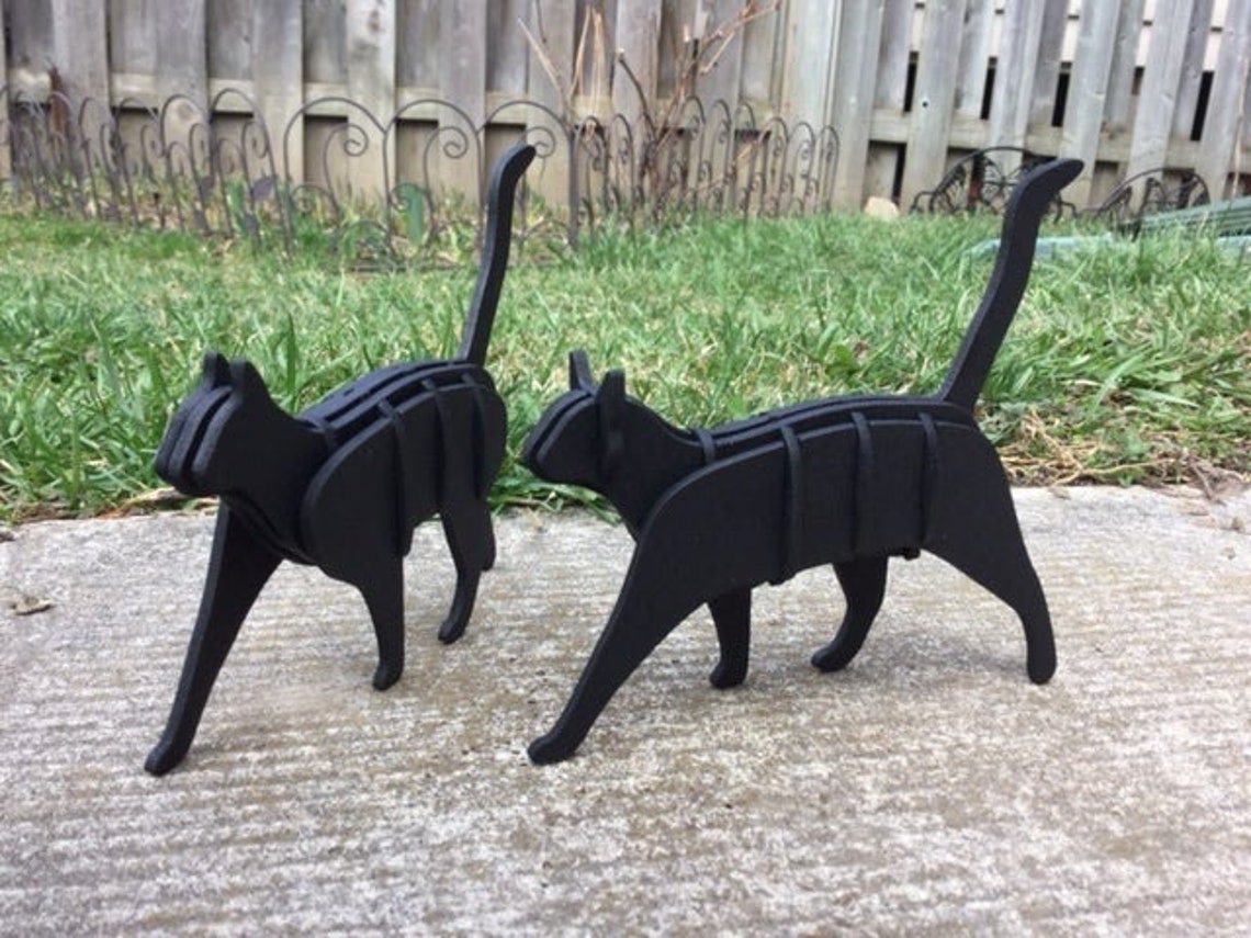 Cat 3mm Digital File for Laser and CNC | DXF SVG Eps Ai Pdf | Laser Cut ...