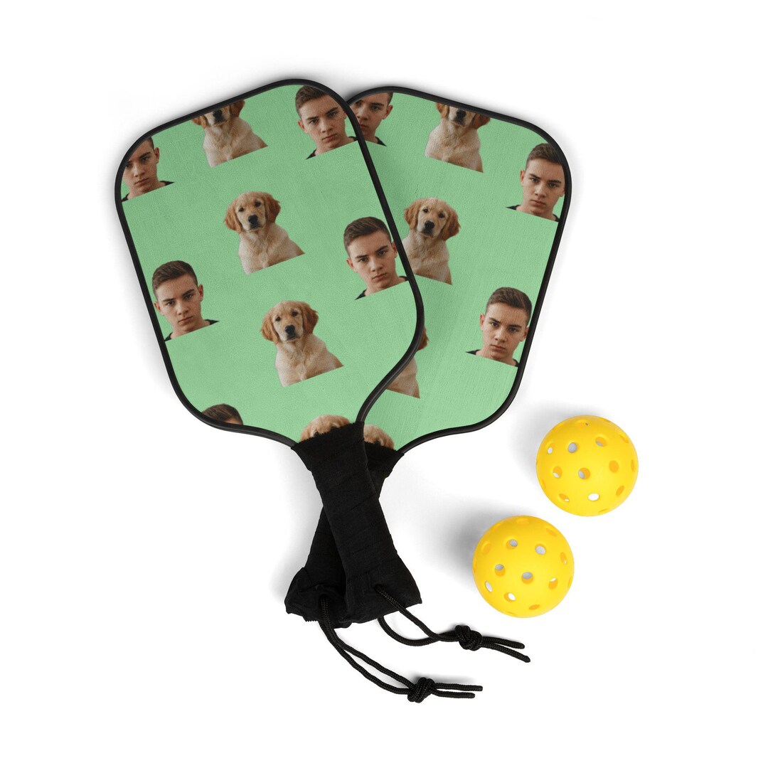 Custom Faces and Pets Pickleball Paddle, Personalized Paddle With Faces ...