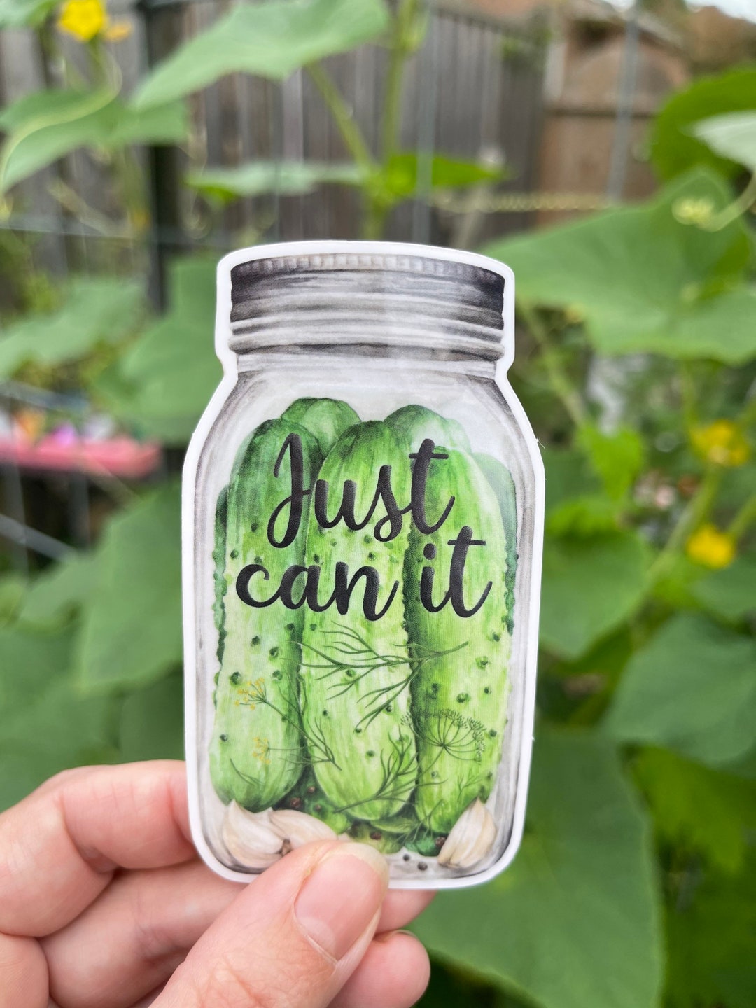 Just Can It Vinyl Sticker - Etsy