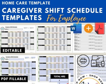 Home Care Timesheet | Etsy UK