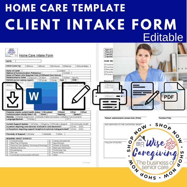 Patient Intake Form - Etsy