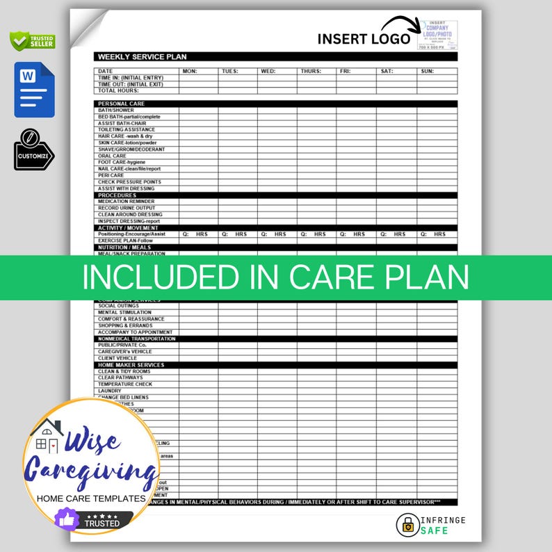 Non-medical Home Care Forms Bundle: Client Intake | Assessment ...