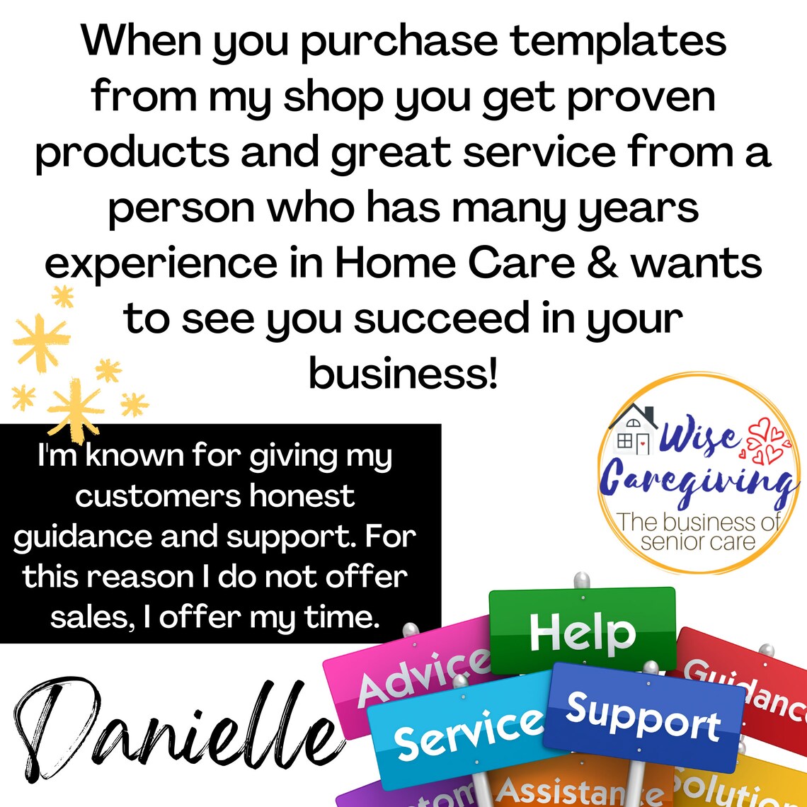 Home Care Business Invoice Template Caregiving Services Home - Etsy