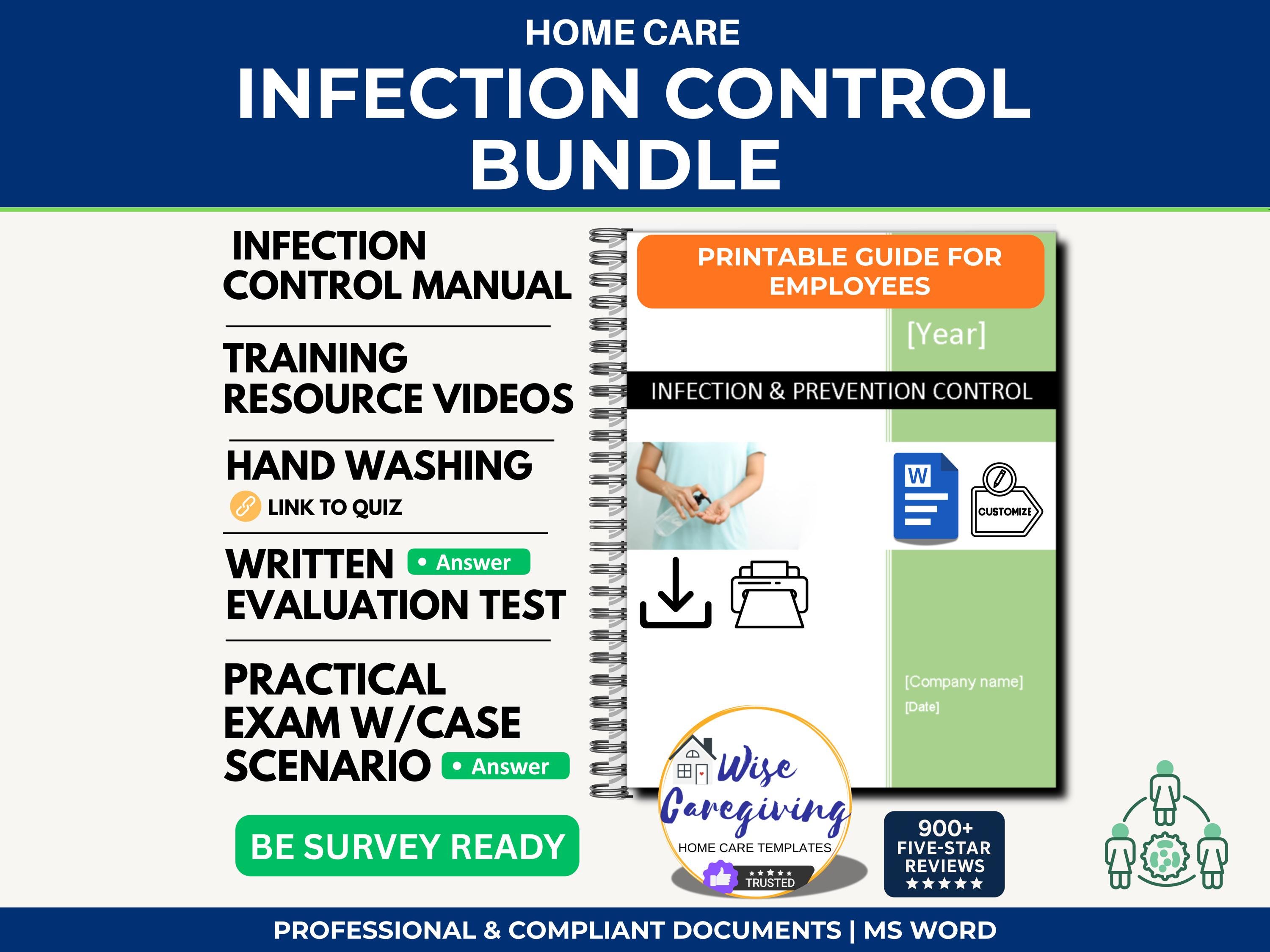 Infection Control Training Bundle: Employee Manual & Documentation (MS ...