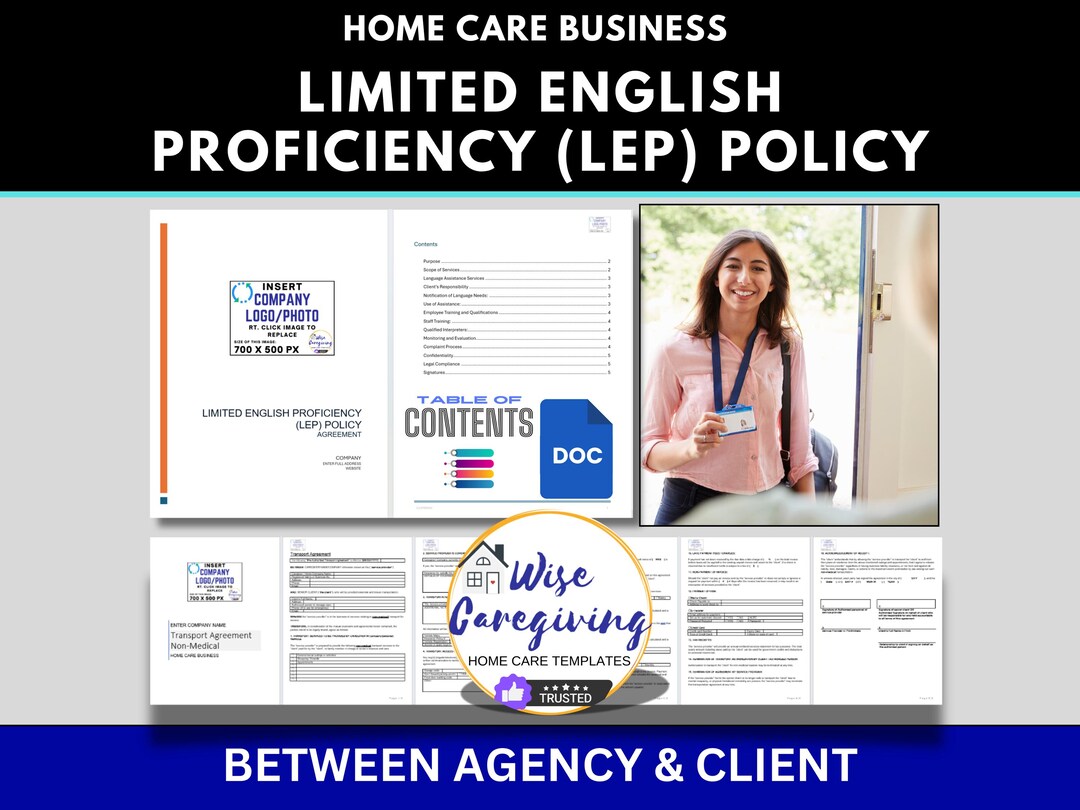 LEP Policy Template: Home Care Agency Language Access (MS Word Document ...