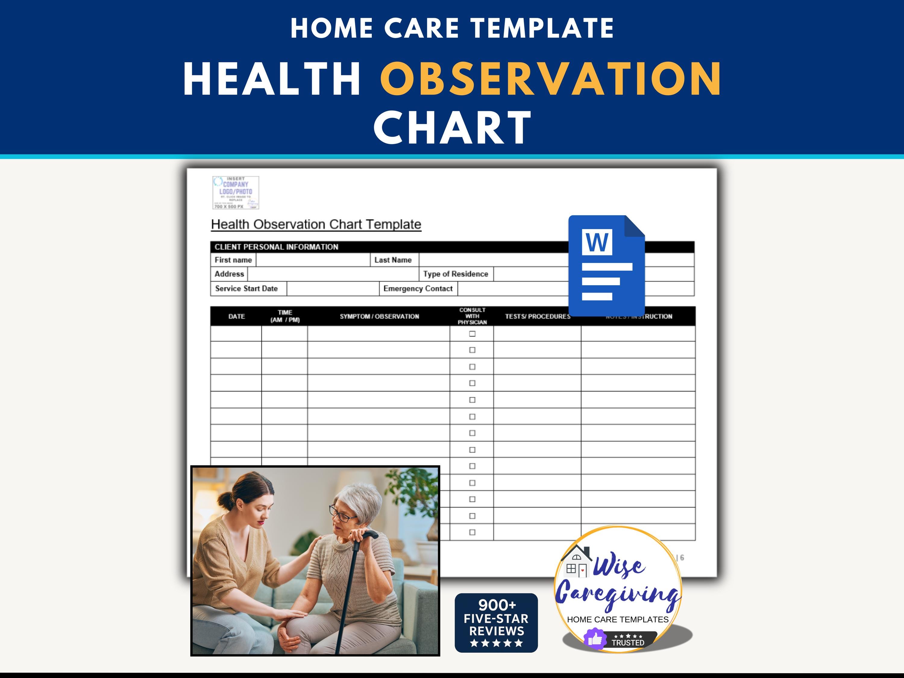 Medical Observation Chart Template