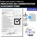 Medication Self-administration Assessment Form for Clients, Home Care ...