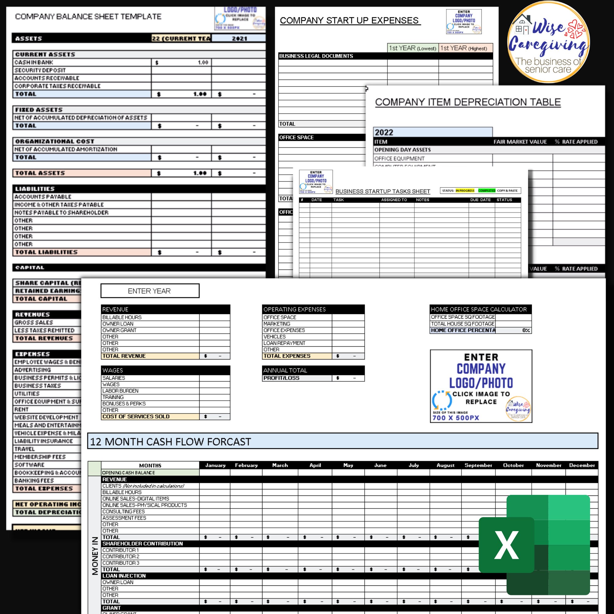 Home Care Business Plan Template Marketing Plan Financial - Etsy