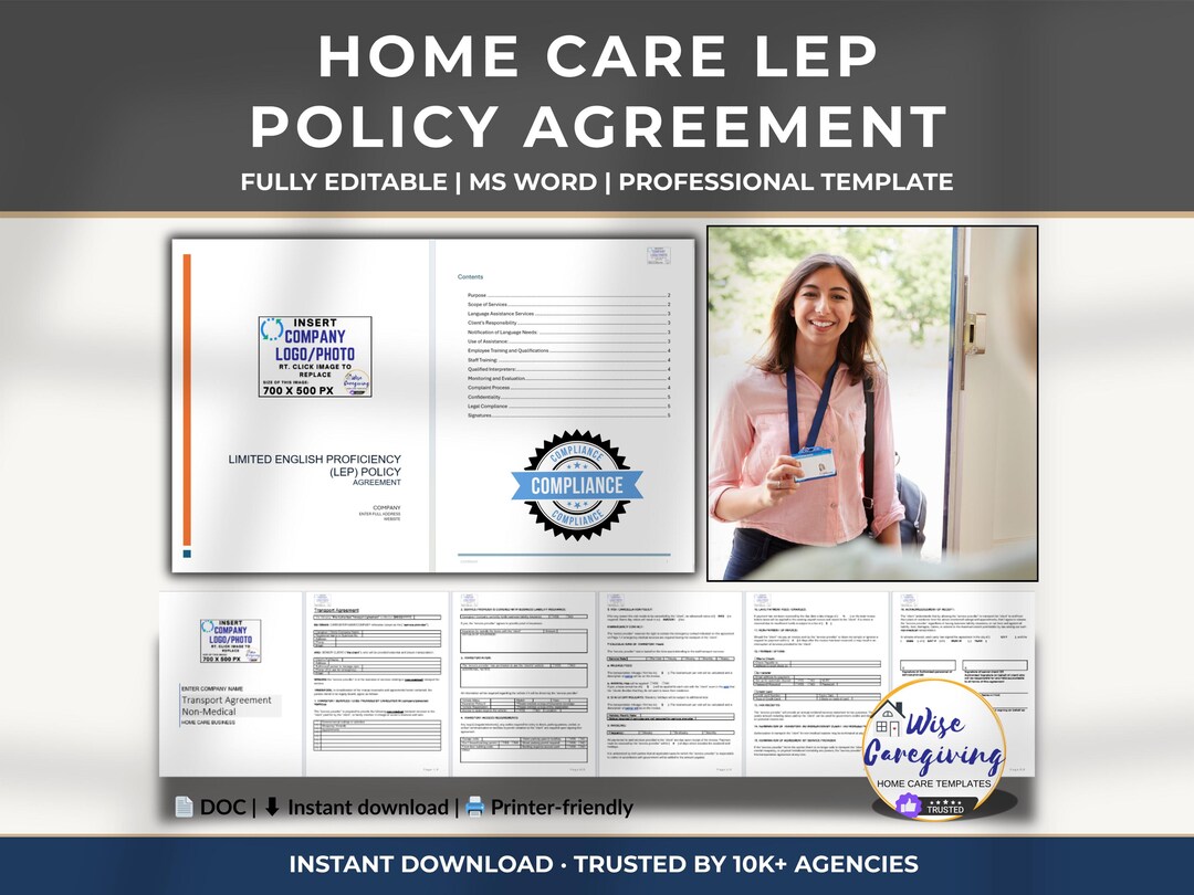 Limited English Proficiency (LEP) Policy Template: Home Care Agency ...