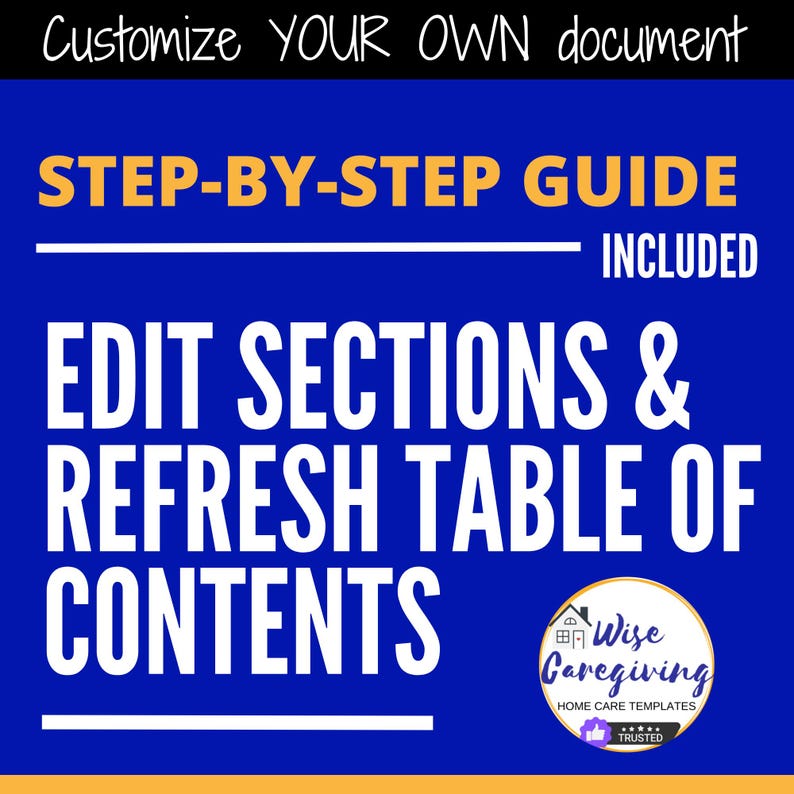 Home Care Employee Handbook, Forms, and Templates (MS Word & Excel) - Etsy