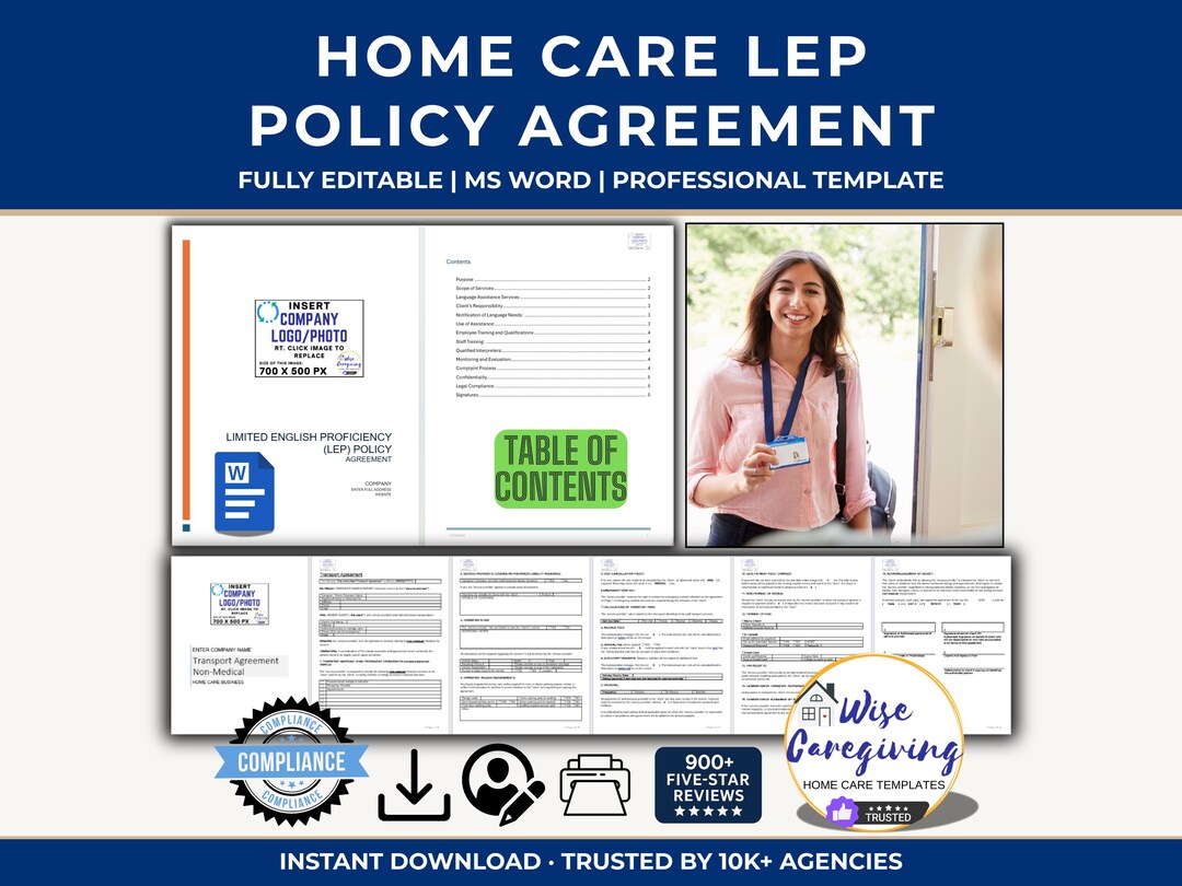 Limited English Proficiency (LEP) Policy Template: Home Care Agency ...
