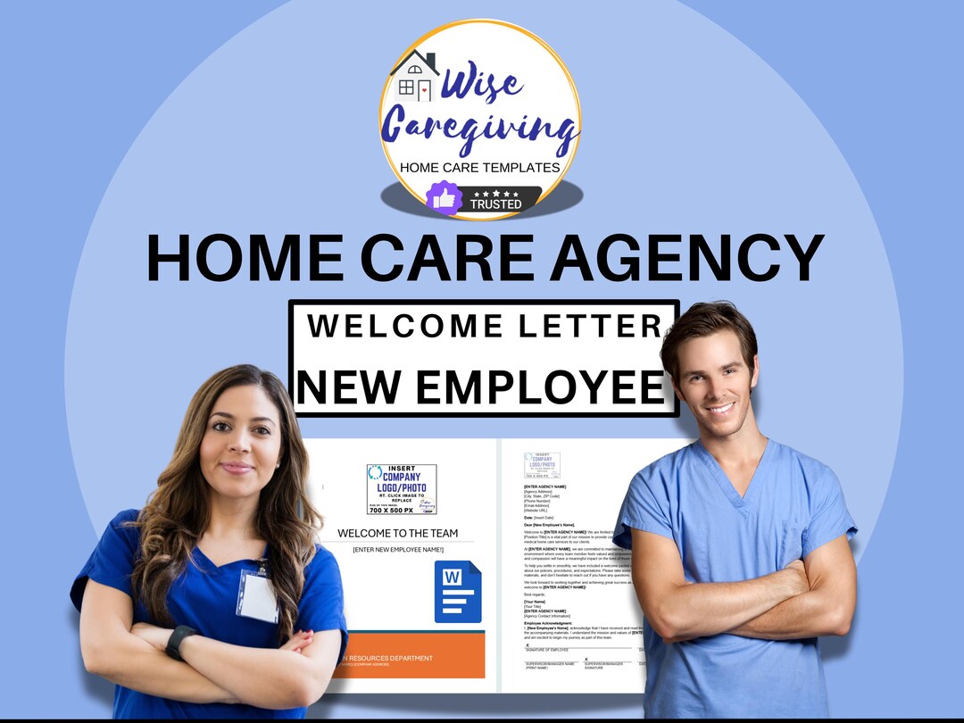 Home Care Worker Welcome Letter, Welcome & Onboard Easily, Caregiver ...