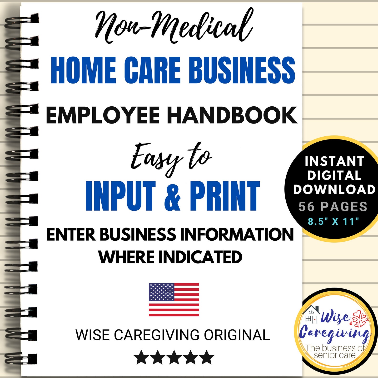 Home Care Employee Handbook Template Policy and Procedures - Etsy