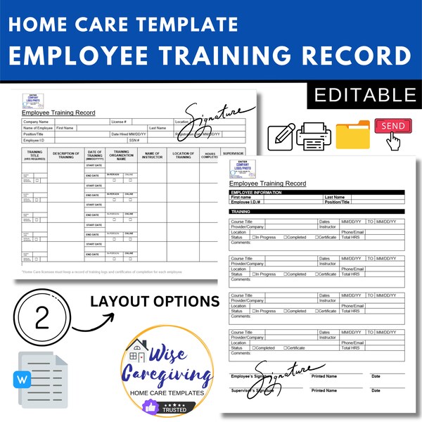 Employee Training Record - Etsy