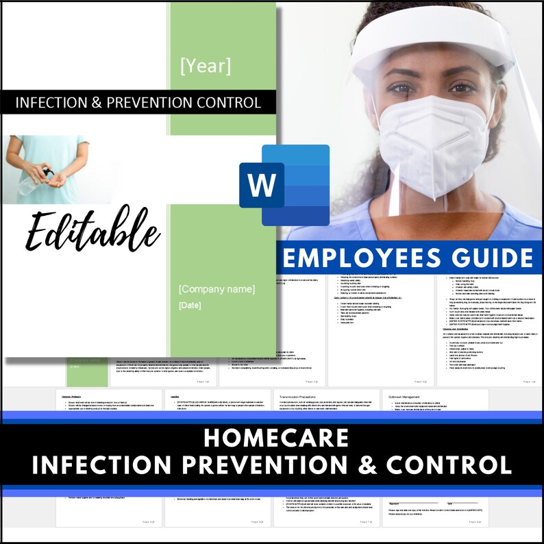 Infection Control Manual Bundle: Employee Training Resources (digital ...