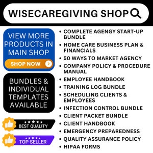 Home Care Client List Professional Business Template Client - Etsy