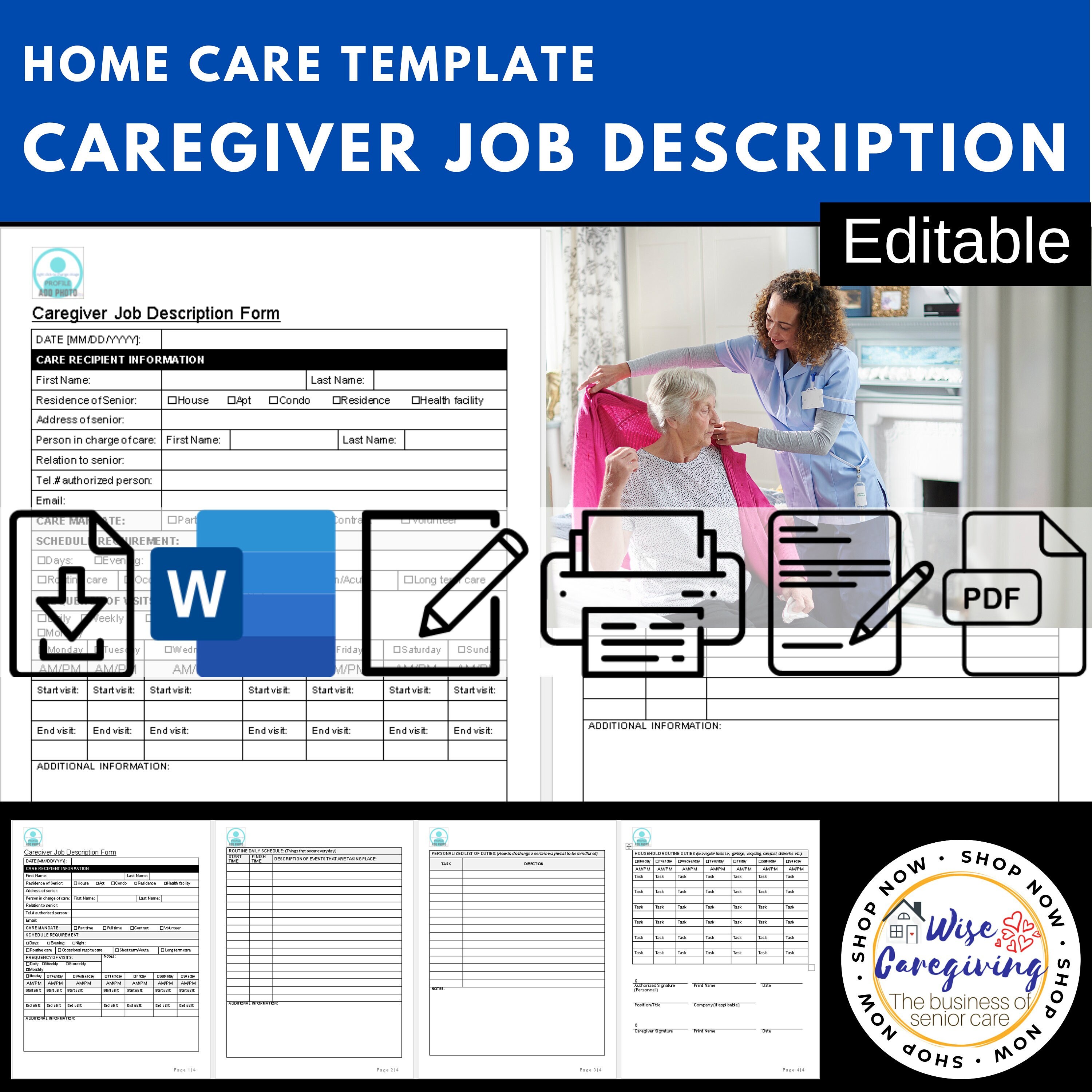 Caregiver Job Description