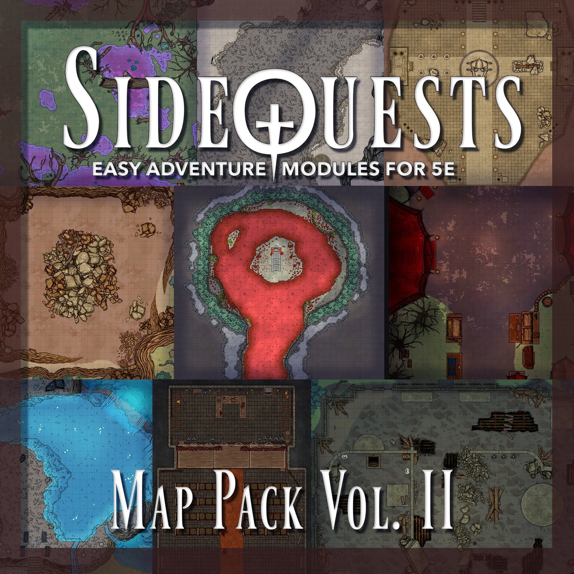 Sidequests - Map Pack Vol. II | Dnd, Pathfinder, Tabletop, RPG, Battlemaps, Maps, Roll20 ...