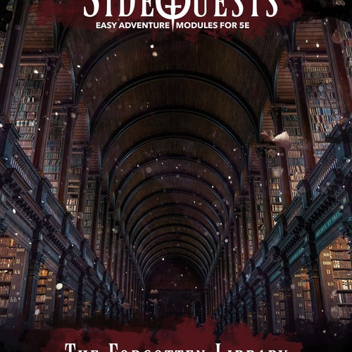 Sidequests: the Forgotten Library Easy Adventure Oneshot - Etsy