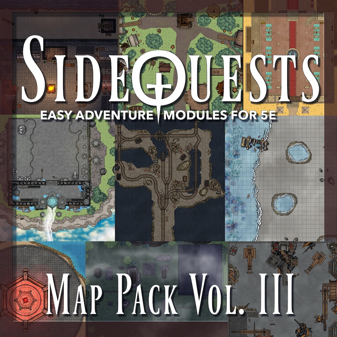 Sidequests - Map Pack Vol. III | Dnd, Pathfinder, Tabletop, RPG ...