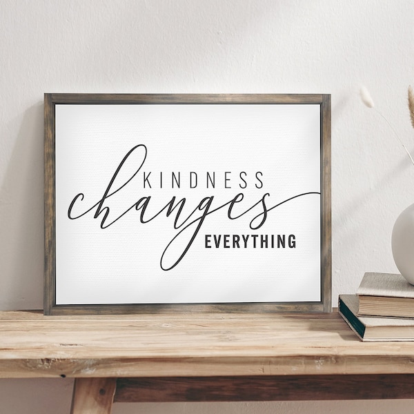 Kindness Wood Sign - Etsy