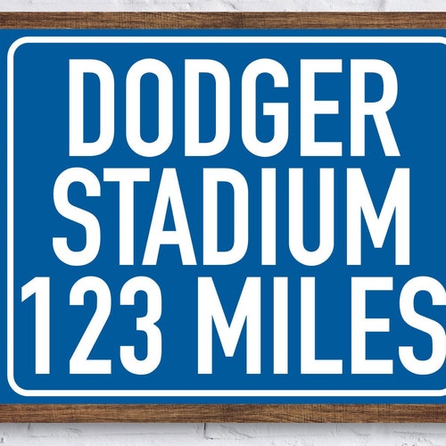 Dodger Stadium Direction Sign Home of the Los Angeles Dodgers | Etsy