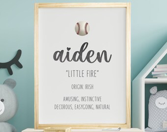 AIDEN Street Sign Great Gift 100's of Names - Etsy
