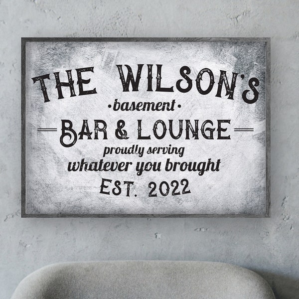 Personalized Bar Sign - Etsy