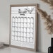 Whiteboard Calendar FRAMED Customizable Vertical Dry-erase Board ...