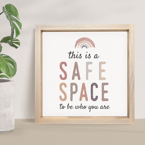 Safe Space Sign - Etsy