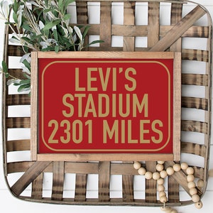 49ers Stadium Sign, Levi's Stadium, Sports Fan Signs, Mancave Signs ...