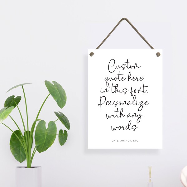 Quote Wall Hanging - Etsy