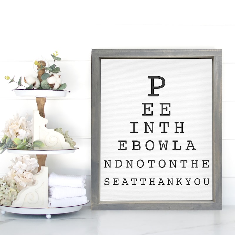 Pee in the Bowl Sign - Etsy