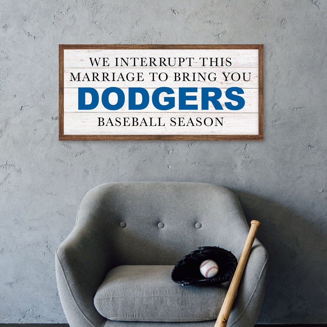 Los Angeles Dodgers Inspired Sign Funny Baseball Sign Framed - Etsy