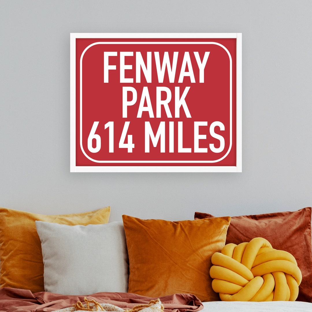 Boston Red Sox Stadium Sign, Fenway Park, Baseball Sign, Man Cave Sign ...