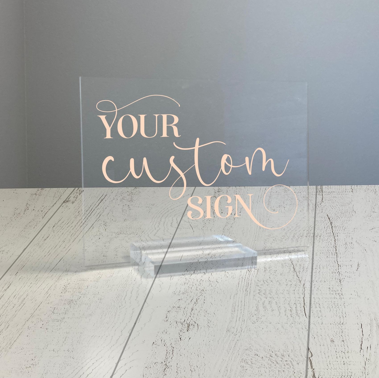 Print Your Custom Acrylic Sign — Create Your Own Minimalistic Acrylic ...