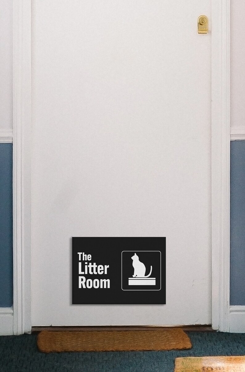 The Litter Room Funny Cat Office Sign Perfect Gifts for Pet - Etsy